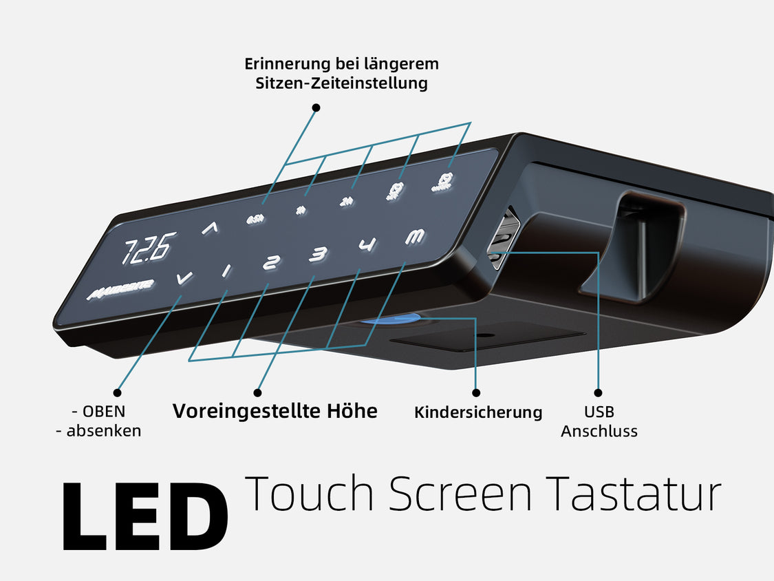 Maidesite T2 Pro - Elektrisch Höhenverstellbares Gestell